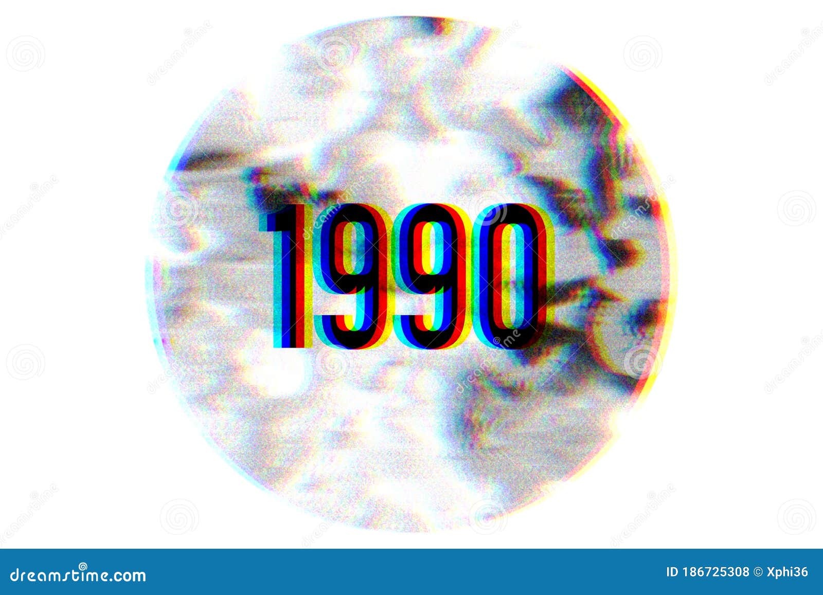 1990 Year College Font Cartoon Vector | CartoonDealer.com #107160413