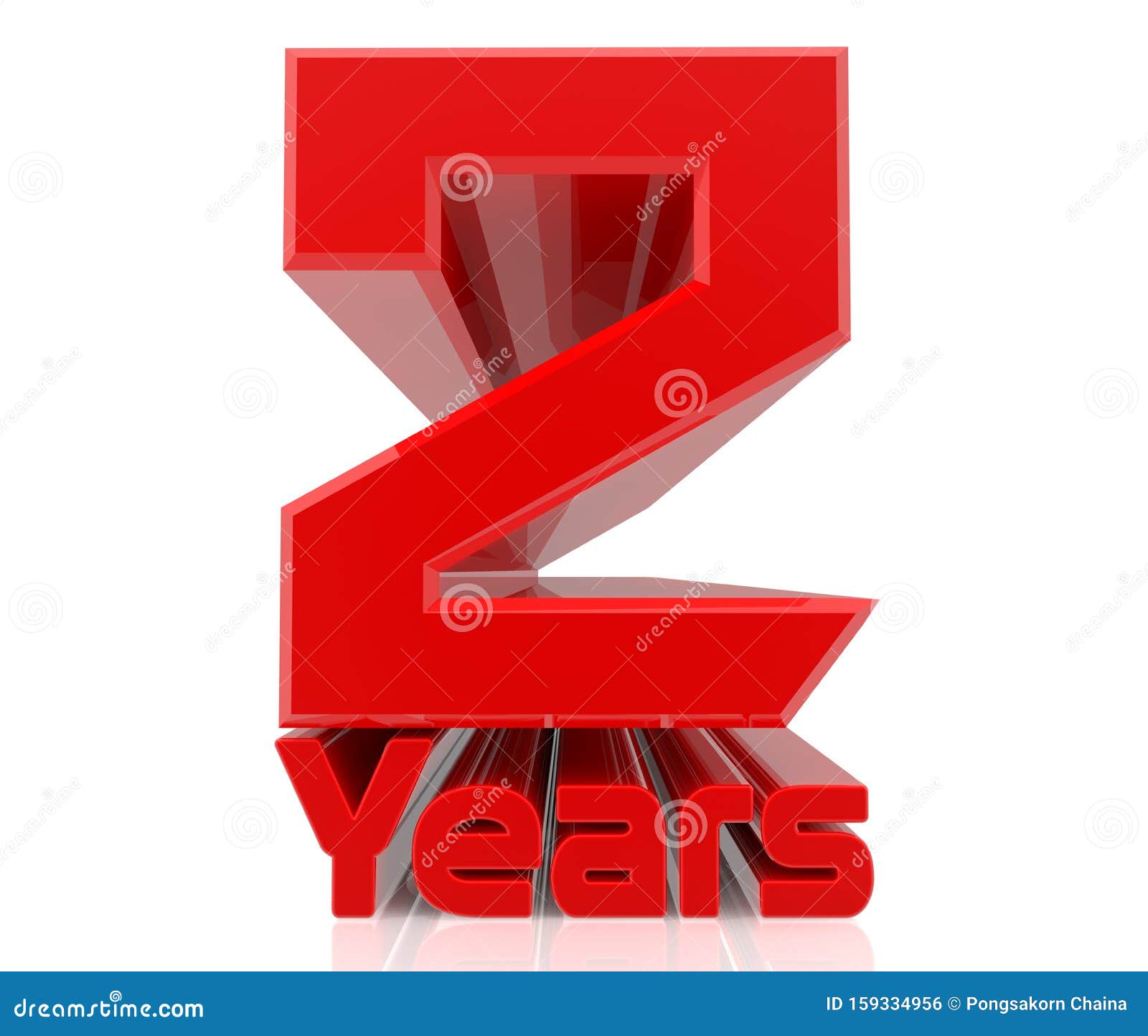 3D 3 Years Word EXPLANATION Word Isolated On White Background 3d ...