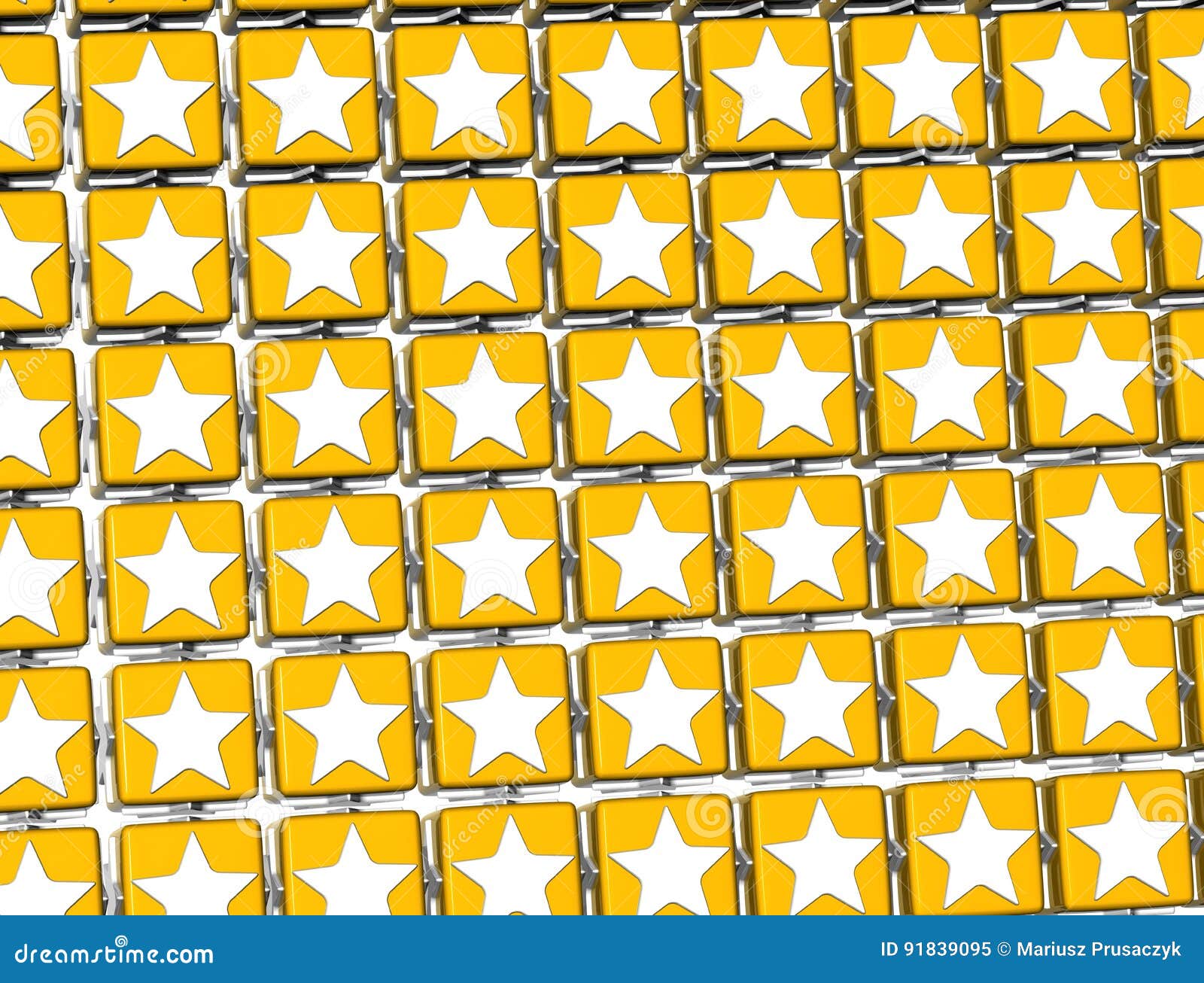 3D Yellow Stars Sign Blocks Stock Illustration - Illustration of gold ...
