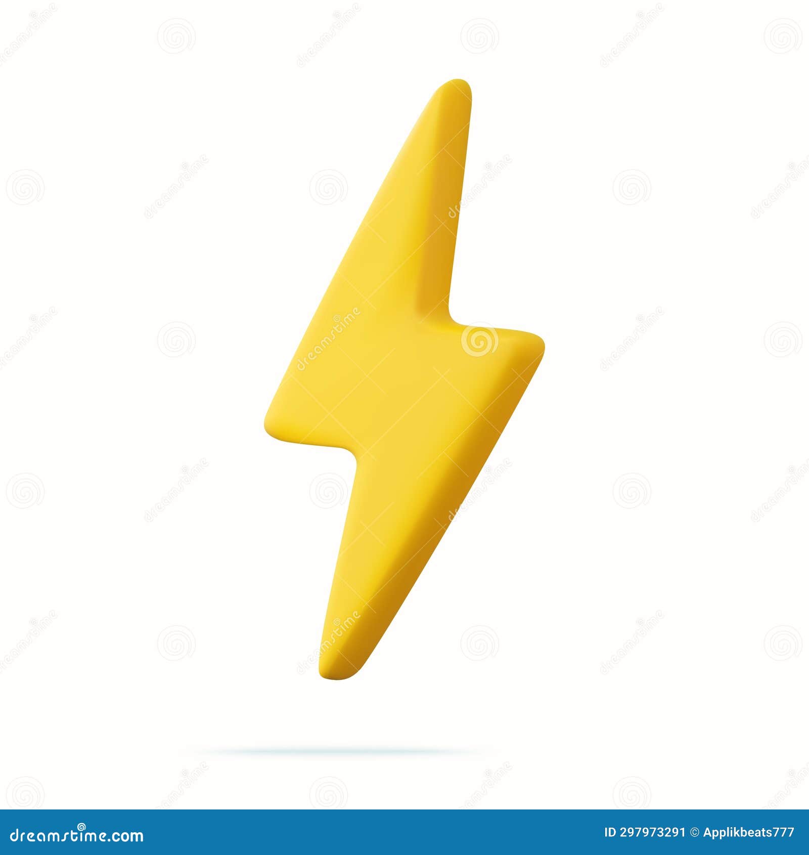 3d Yellow Thunder and Bolt Lighting Flash Stock Vector - Illustration ...