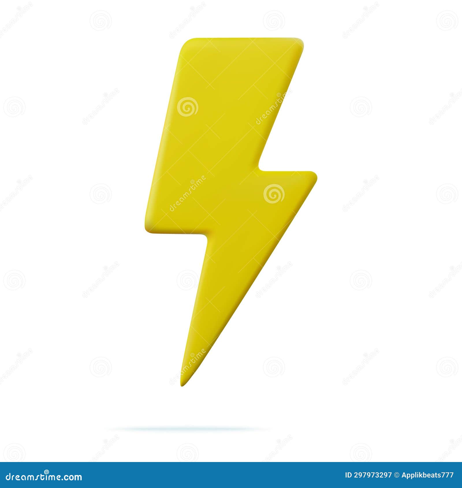 3d Yellow Thunder and Bolt Lighting Flash Stock Vector - Illustration ...