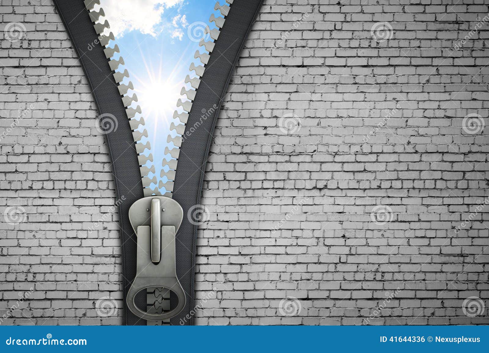3 D zipper stock photo. Image of moving, climatic, metal - 41644336