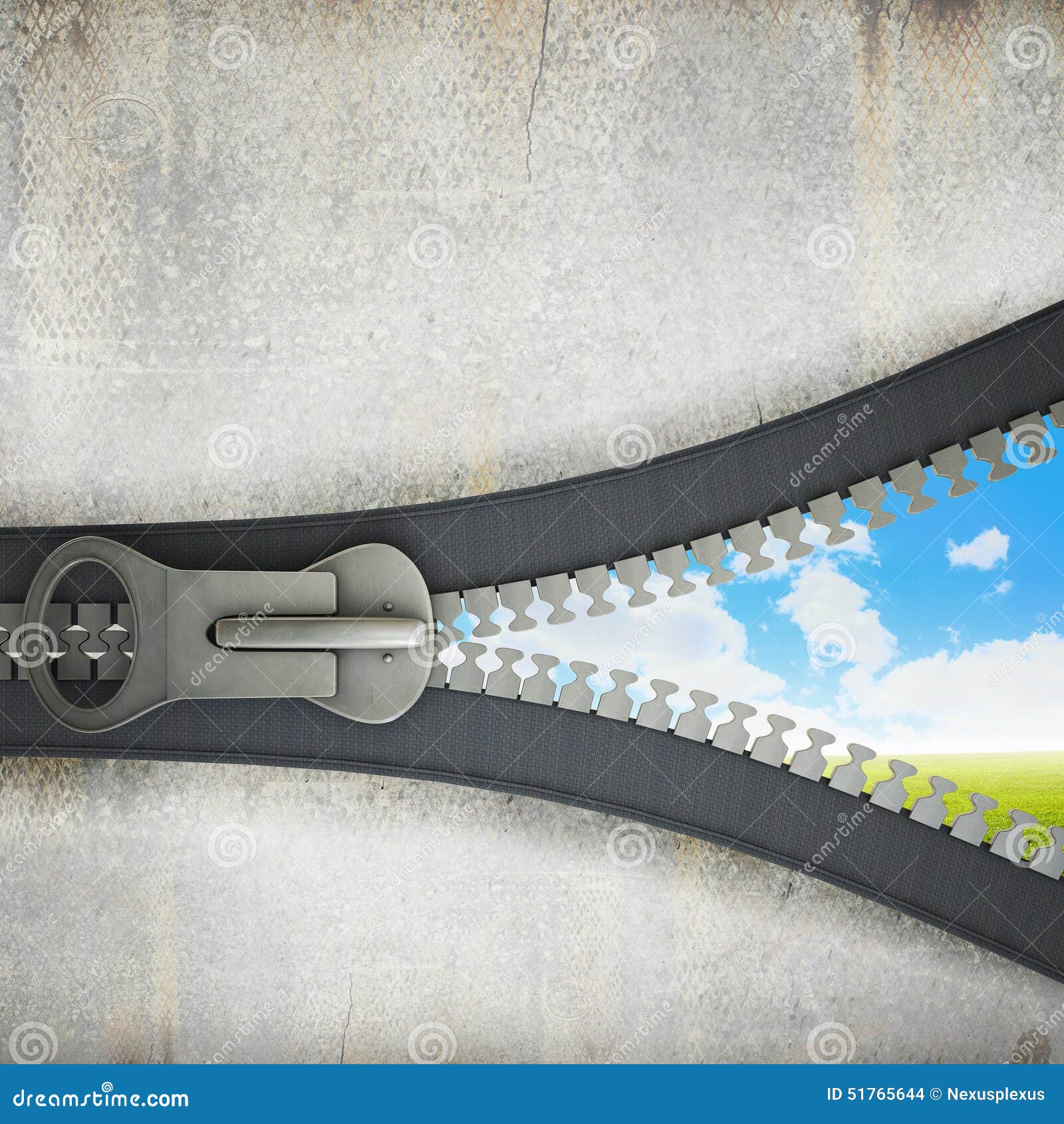 3 D zipper stock illustration. Illustration of environment - 51765644
