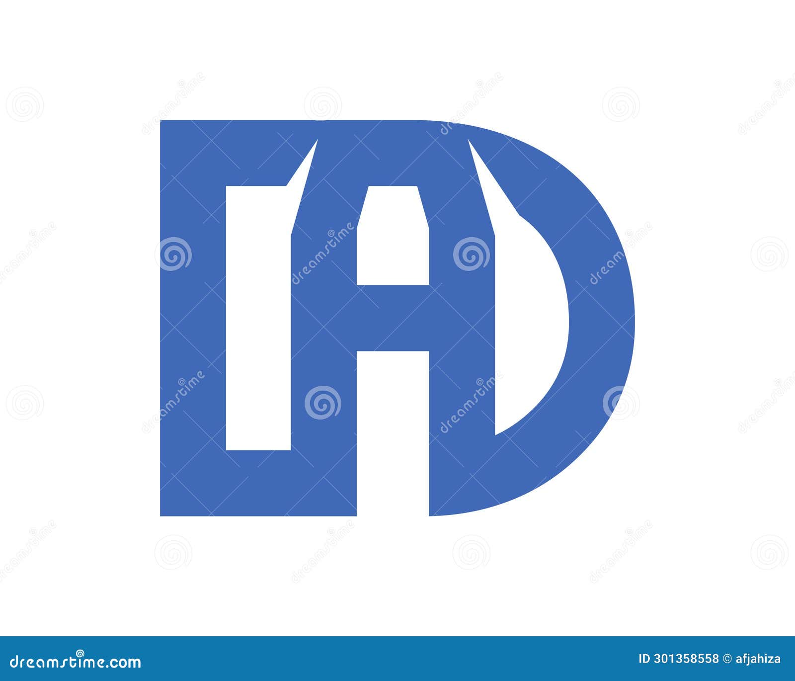 DA AD 1 logo icon template stock vector. Illustration of presentation ...