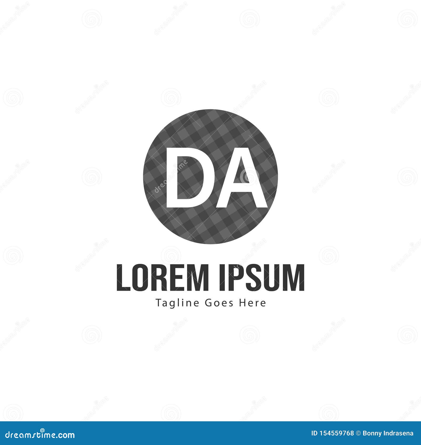 DA Letter Logo Design. Creative Modern DA Letters Icon Illustration ...