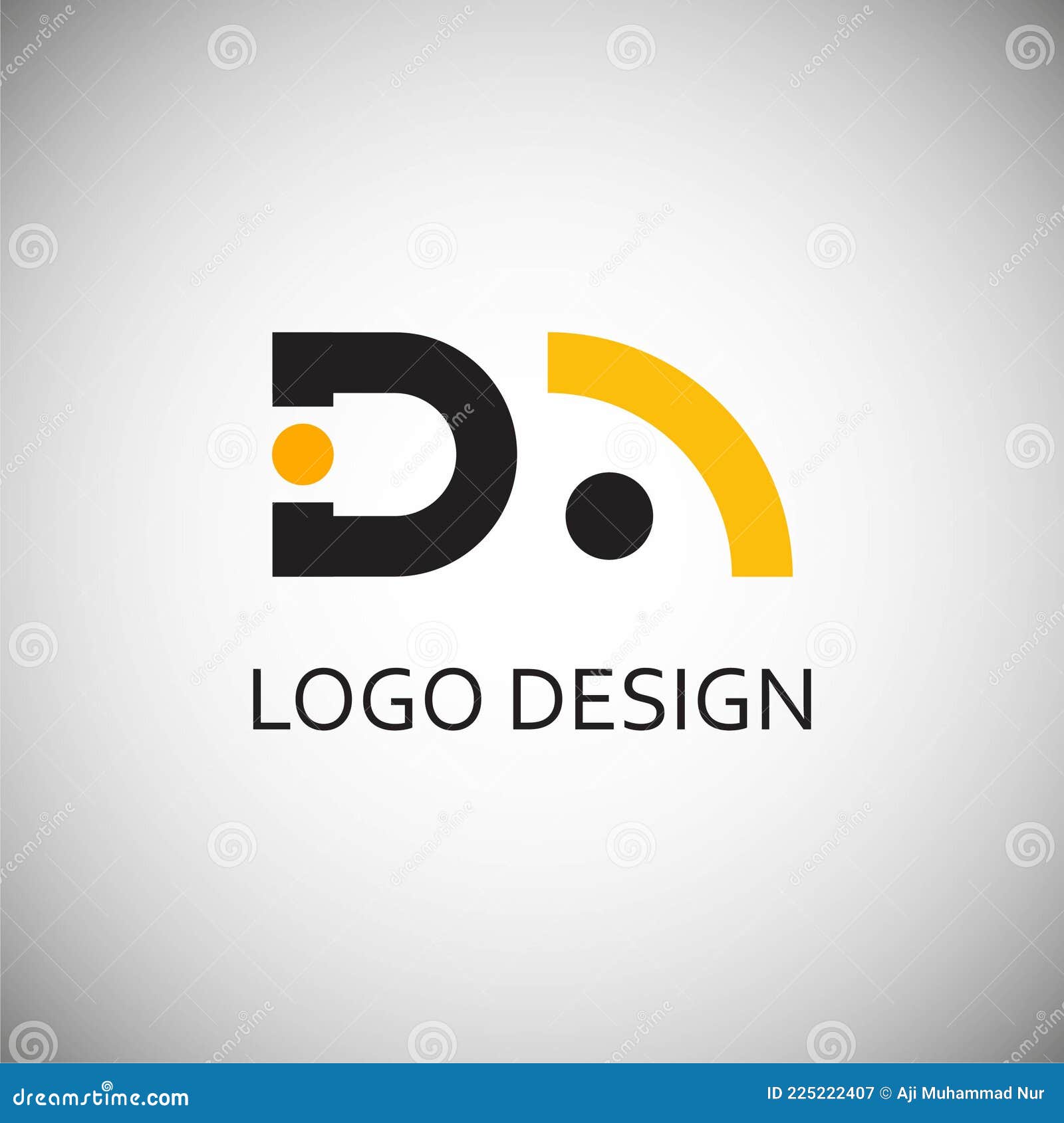 Da Letter for Simple Logo Design Stock Vector - Illustration of design ...