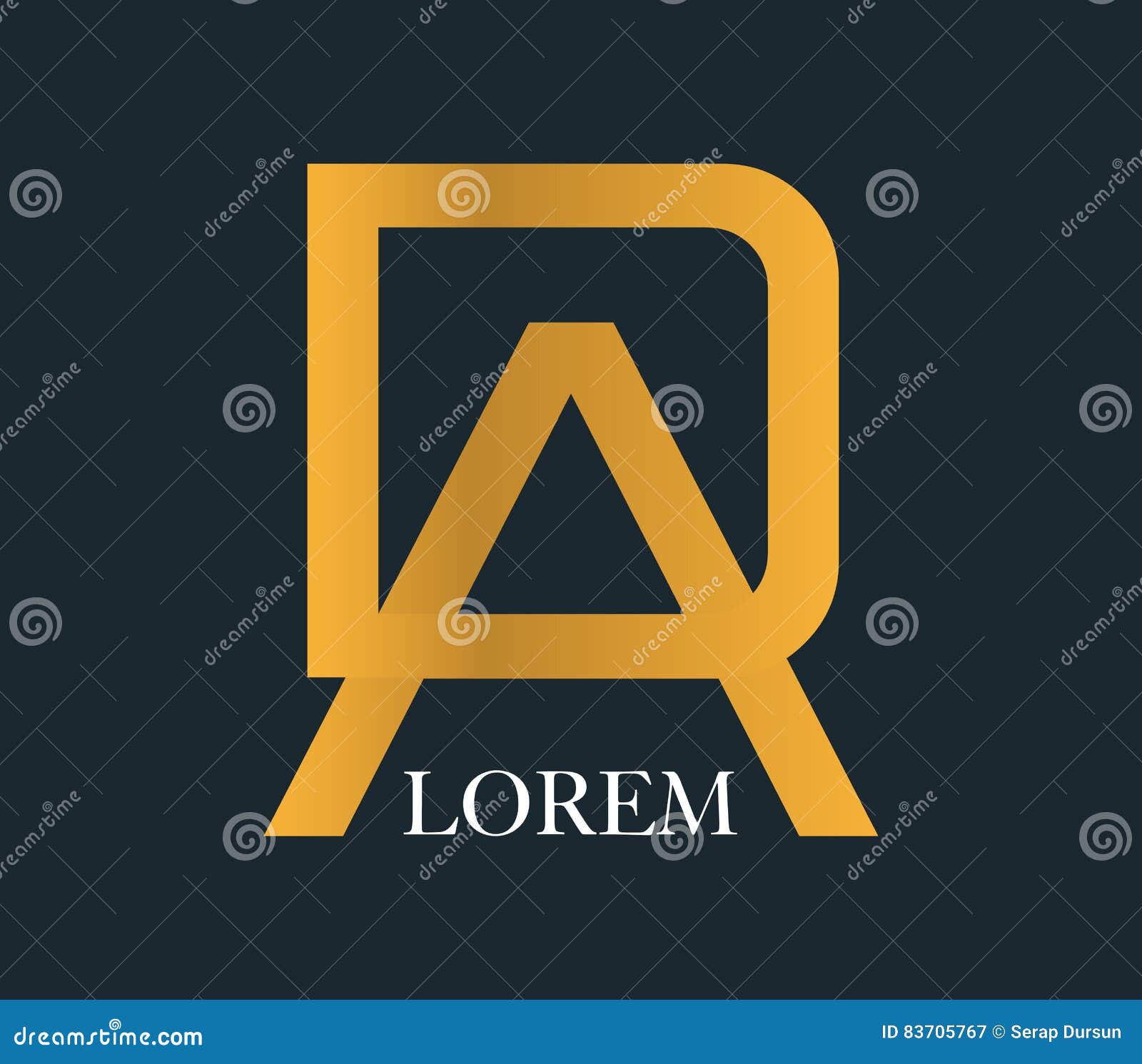 DA Logo Concept Design stock vector. Illustration of corporate - 83705767
