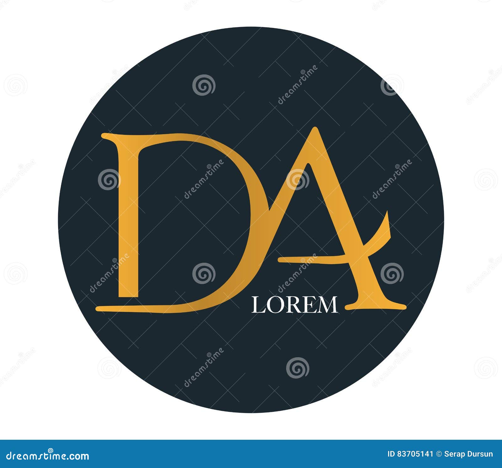 DA Logo Concept Design stock vector. Illustration of alliance - 83705141