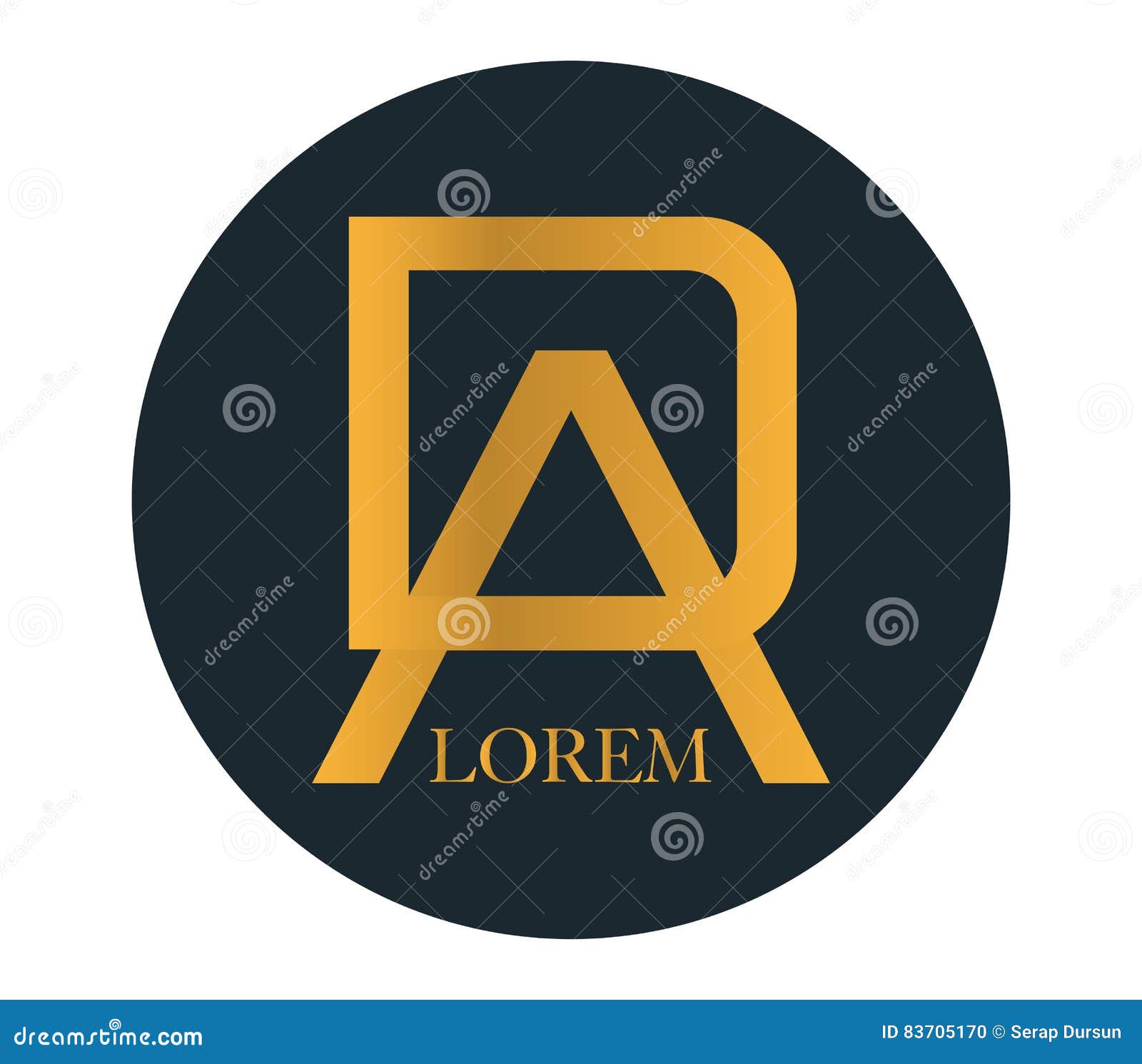 DA Logo Concept Design stock vector. Illustration of emblem - 83705170