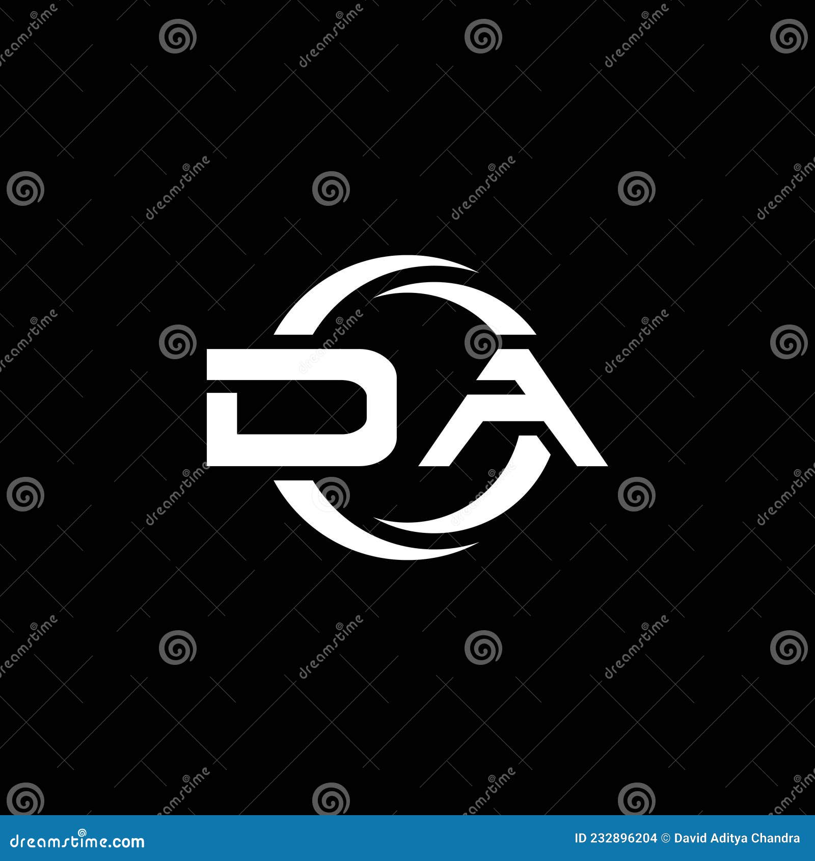 DA Logo Monogram Design Template Stock Vector - Illustration of ...