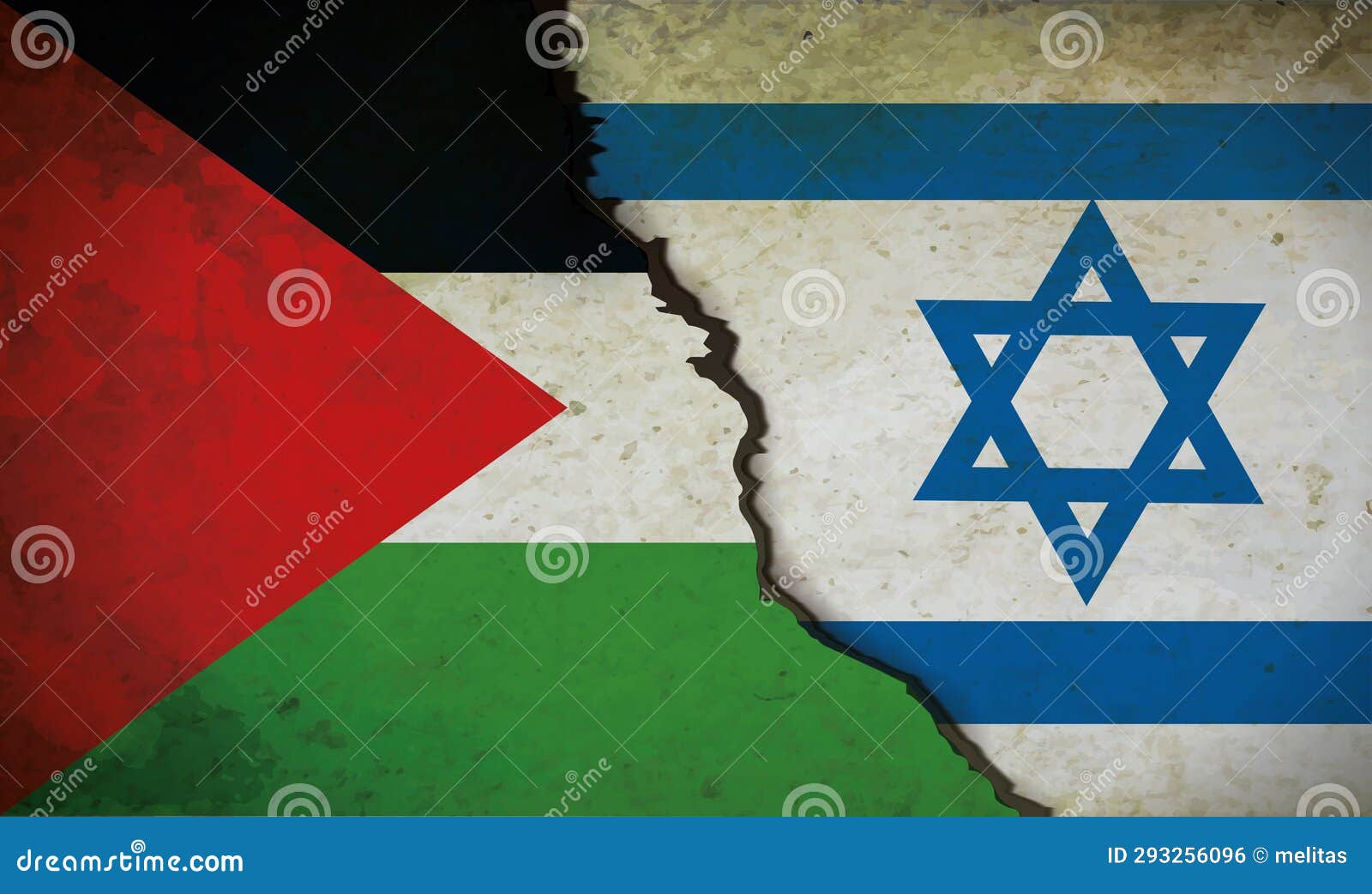 Concept of Conflict War and Crisis between Israel and Palestine Hamas ...