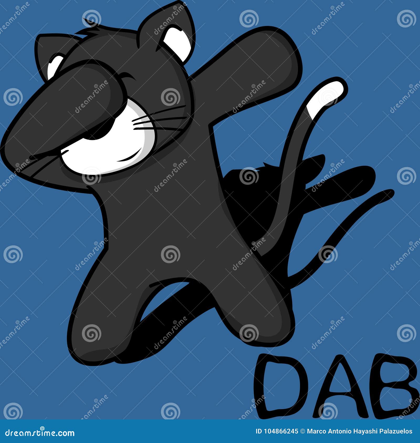 Cat Dab Stock Illustrations – 66 Cat Dab Stock Illustrations, Vectors ...
