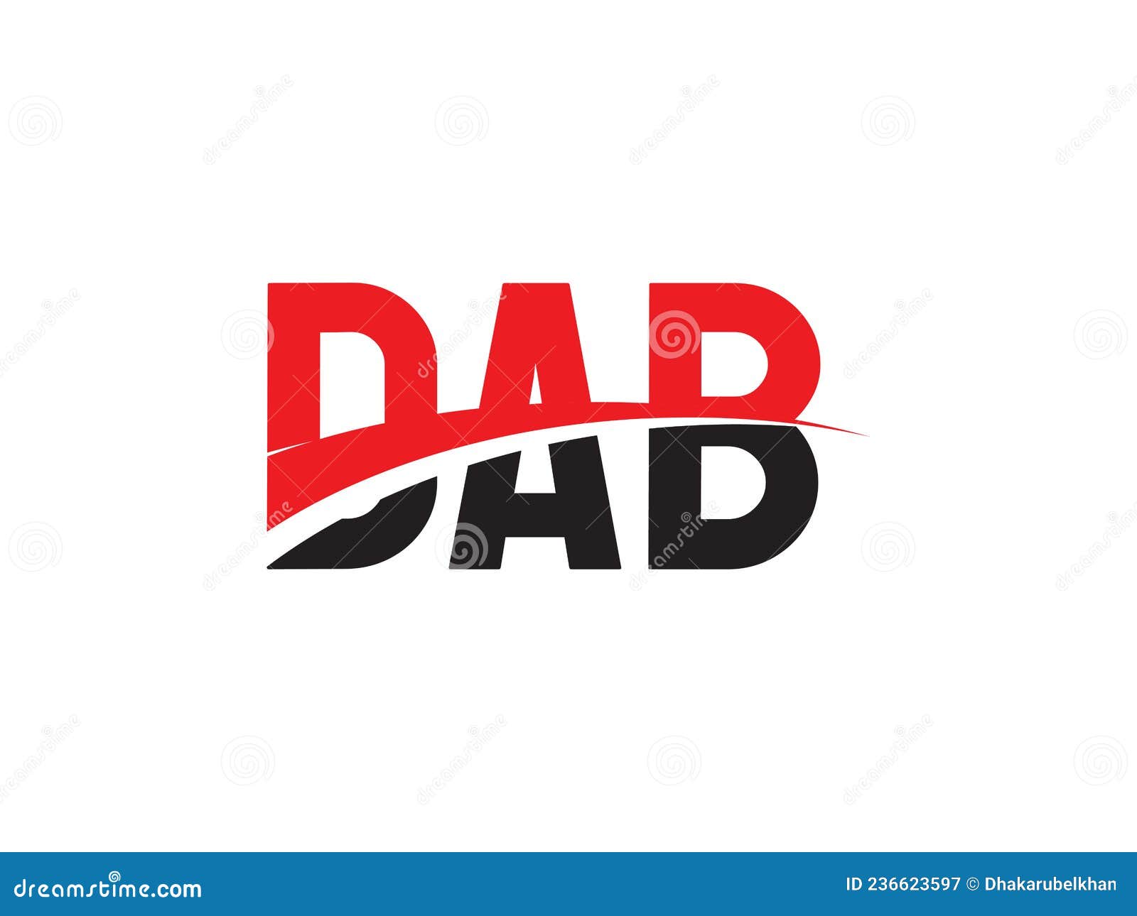DAB Letter Initial Logo Design Vector Illustration Stock Vector ...