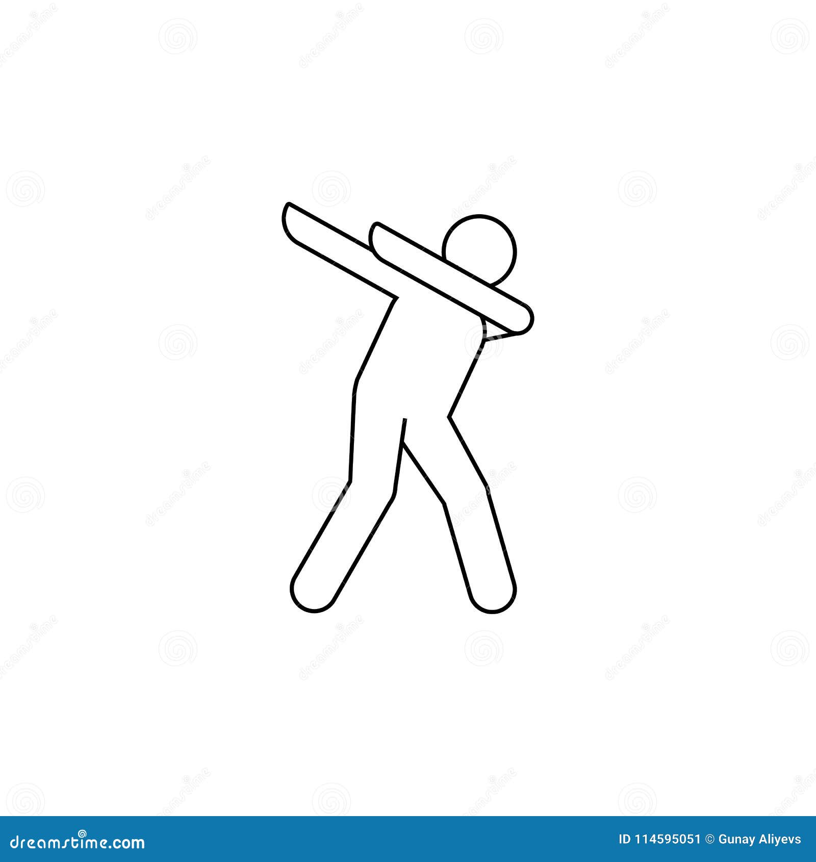 Dab Move Icon. Element of People Celebrating for Mobile Concept and Web ...