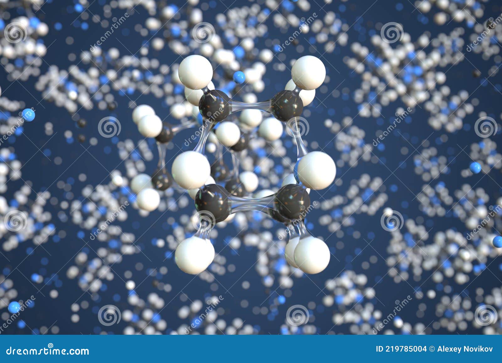 Dabco Molecule Made with Balls, Scientific Molecular Model. Chemical 3d ...