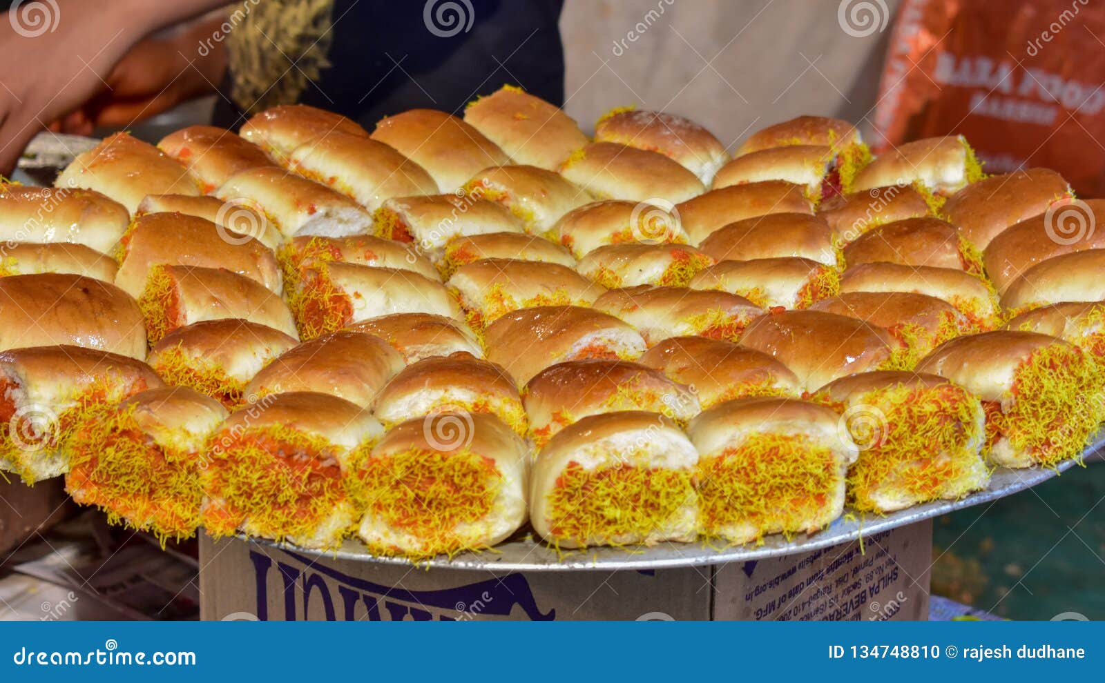 Dabeli snack in india stock photo. Image of sweet, brown - 134748810