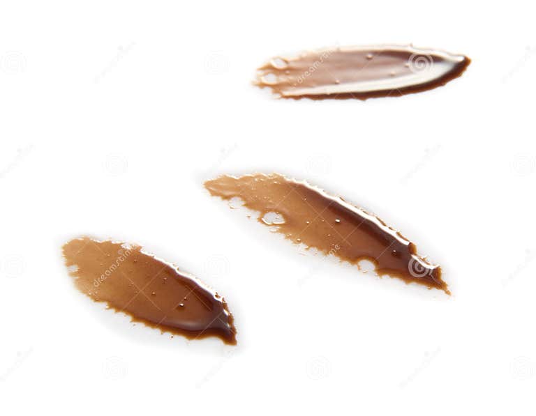 Dabs and Drops of Melted Chocolate Stock Photo - Image of candy, black ...