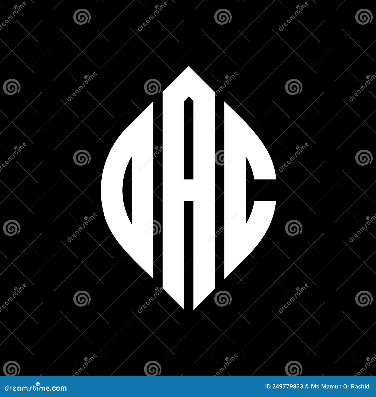 DAC Circle Letter Logo Design With Circle And Ellipse Shape. DAC ...