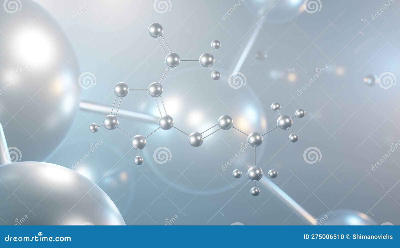 Dacarbazine Molecular Structure, 3d Model Molecule, Imidazole ...
