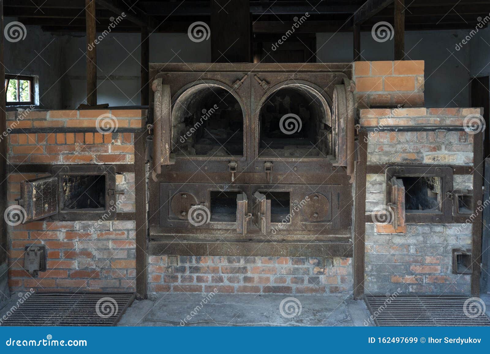 Dachau, Germany - April 2, 2019: Oven Crematorium from Concentration ...