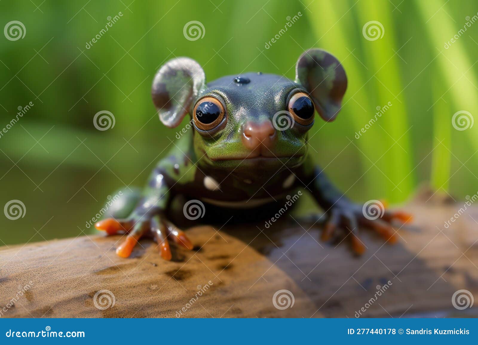 Dachshund that Looks Like a Frog. Generative AI Stock Illustration ...