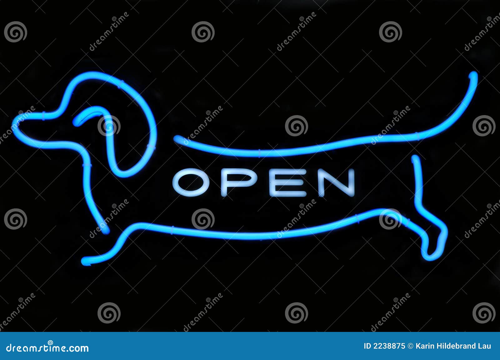 Dachshund Open Sign stock image. Image of black, doggie - 2238875