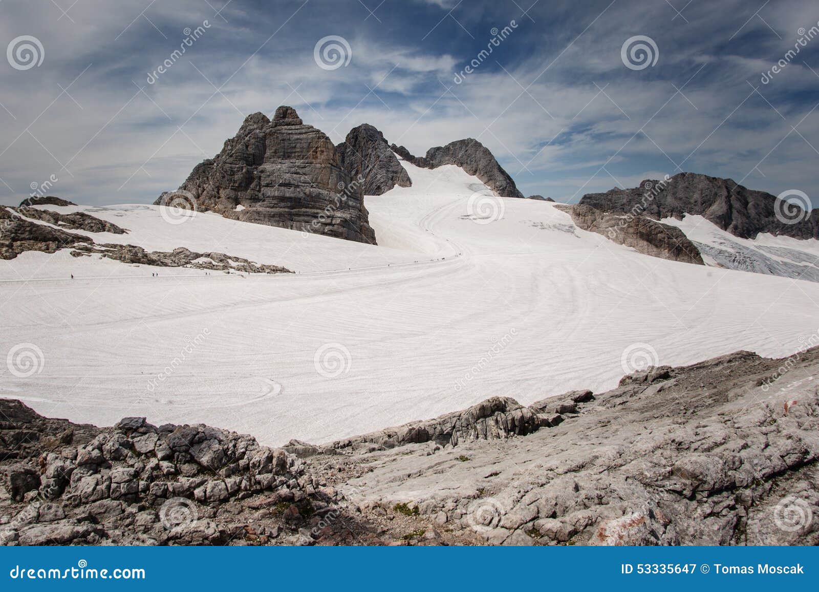 Dachstein glacier stock image. Image of rocky, hike, trail - 53335647