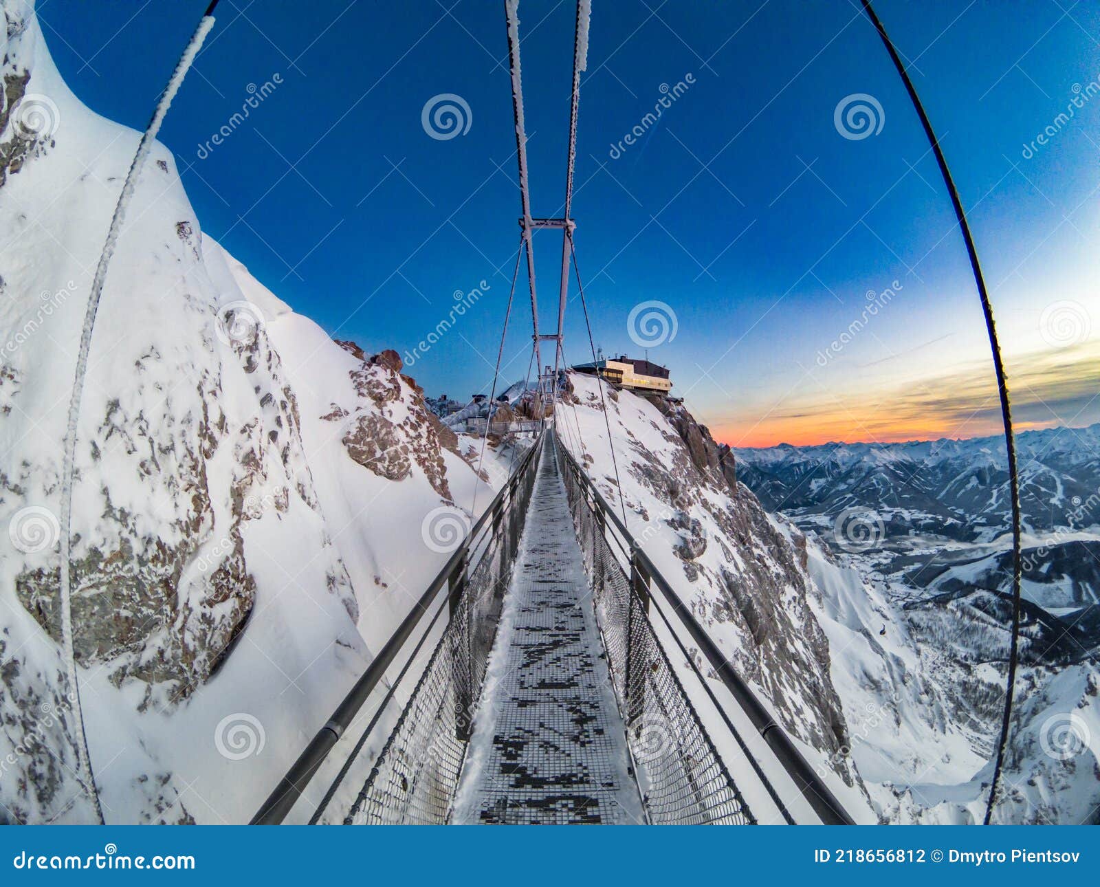 Dachstein Sky Walk in Austria Stock Photo - Image of travel, bridge ...