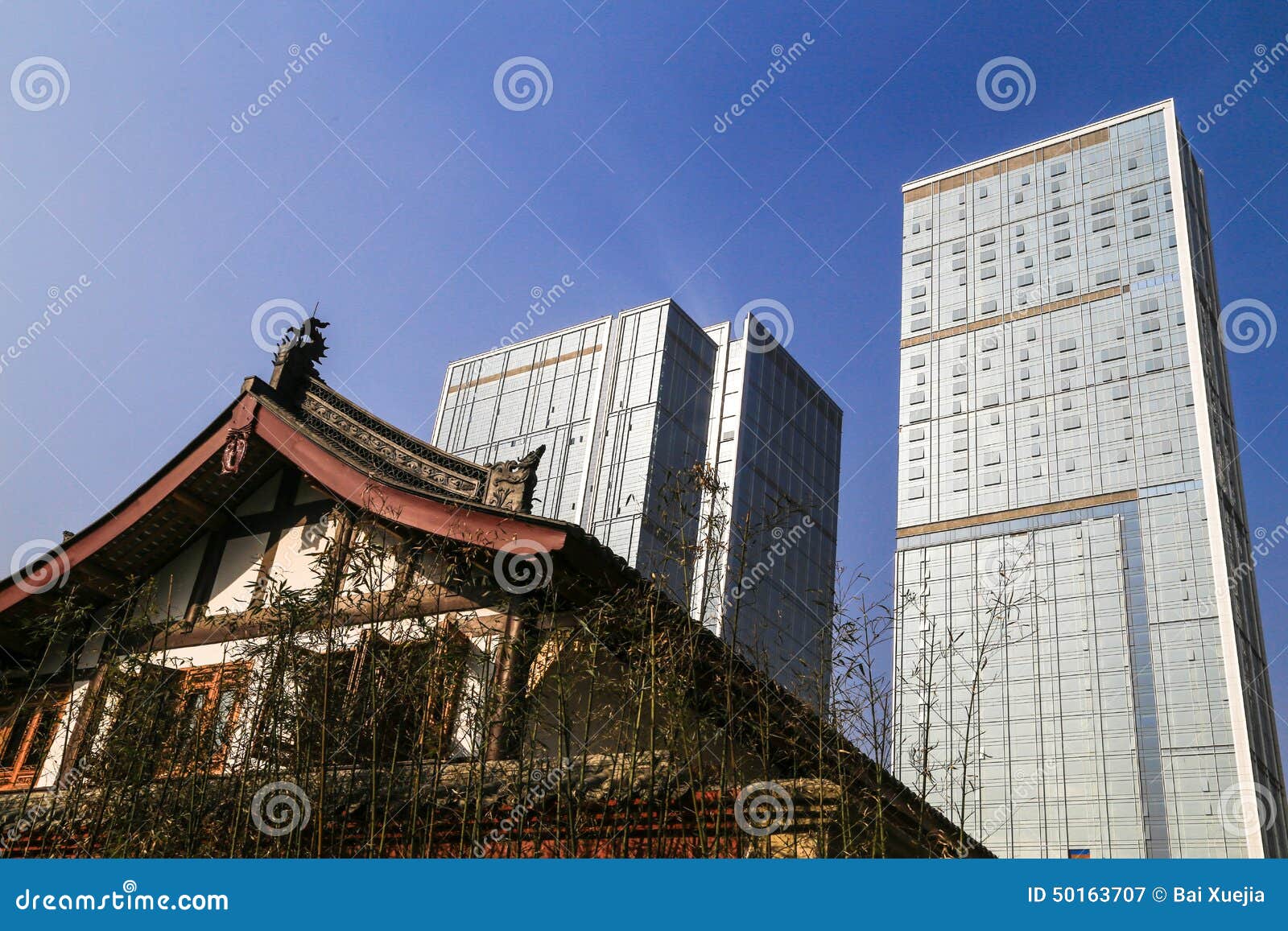 Daci Si Temple in Chengdu, China Stock Image - Image of metropolis ...