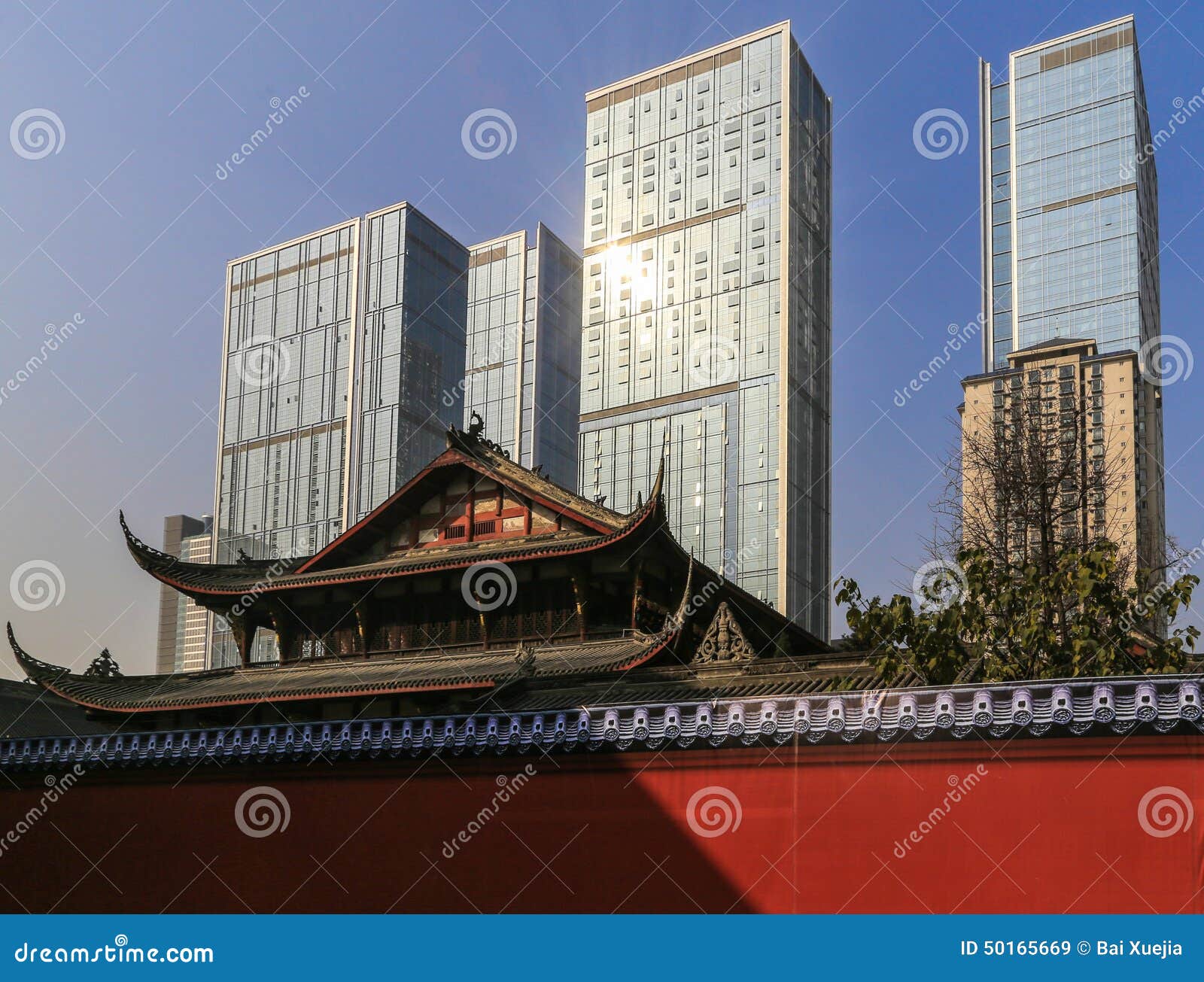 Daci Si Temple in Chengdu, China Stock Image - Image of architecture ...