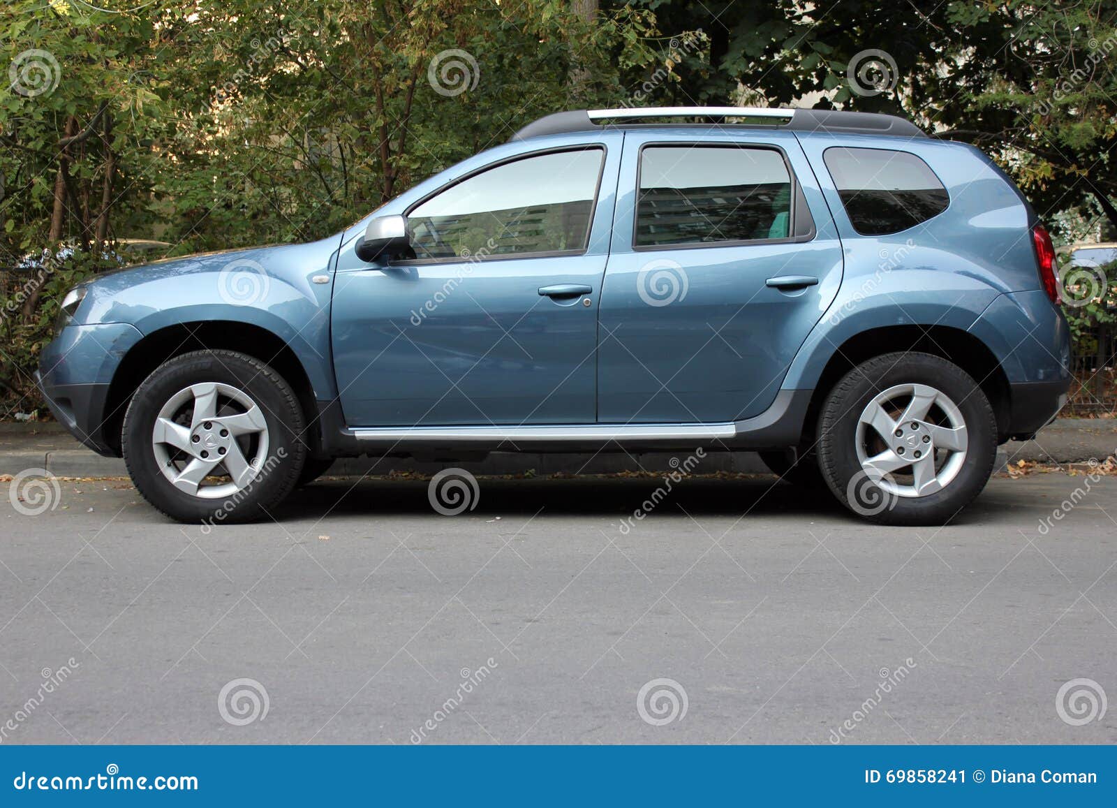 Dacia Duster Compact SUV On Gravel Road At Sunset Editorial Photo ...