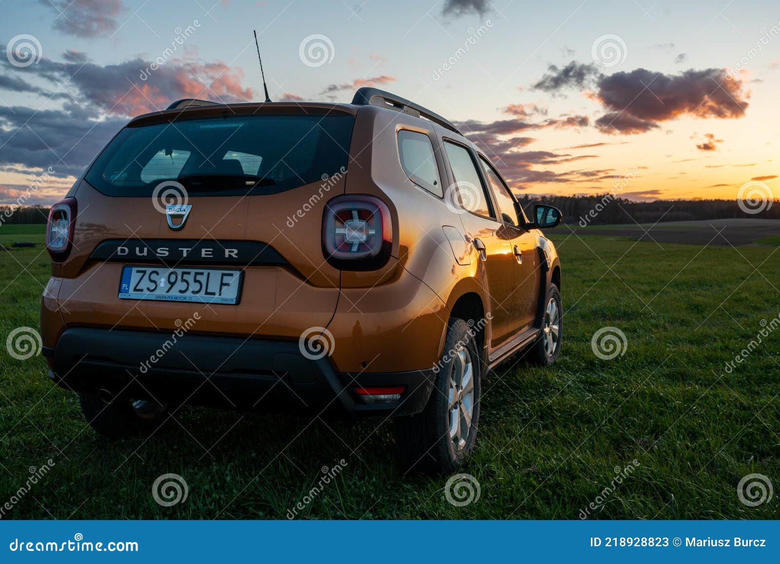 Dacia Duster SUV Car Side View Isolated On White Background Editorial ...