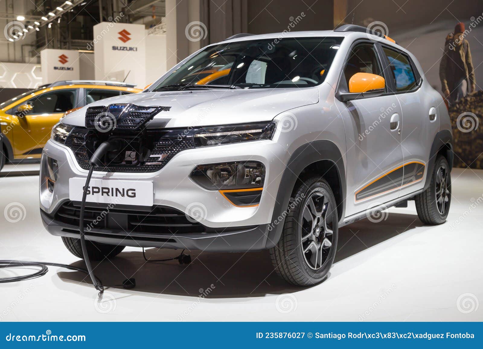 Dacia Spring Electric Side View New Modern Car Ev Automotive ...