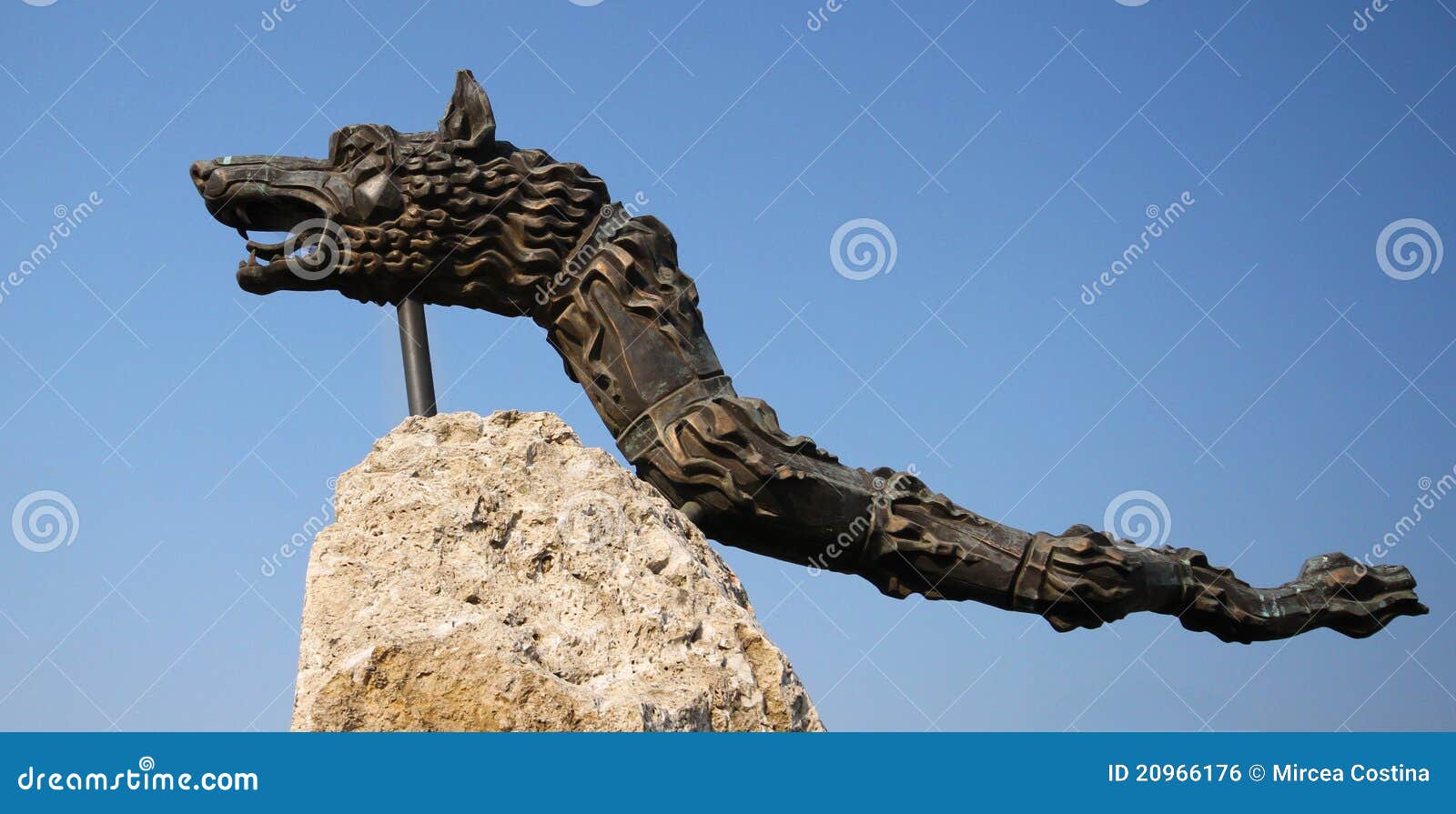 Dacian Draco stock photo. Image of sculpture, decebalus - 20966176