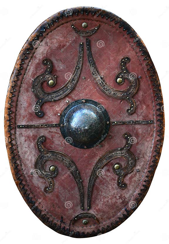 Dacian shield isolated stock photo. Image of antiquity - 146595074