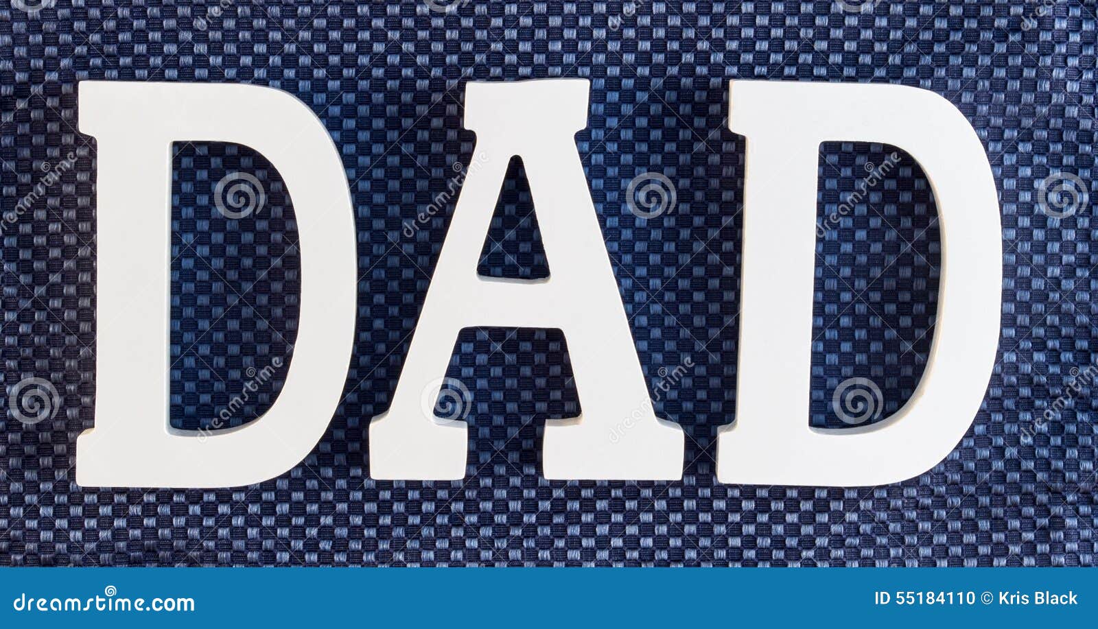 DAD on Blue Background stock photo. Image of parent, alphabet - 55184110