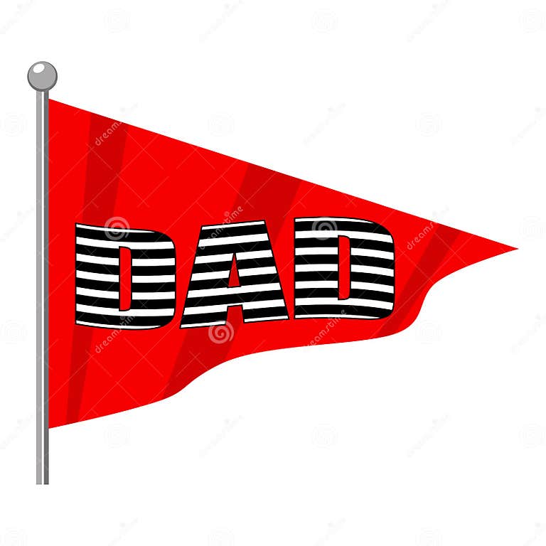 Dad flag stock vector. Illustration of flag, simple - 242382933