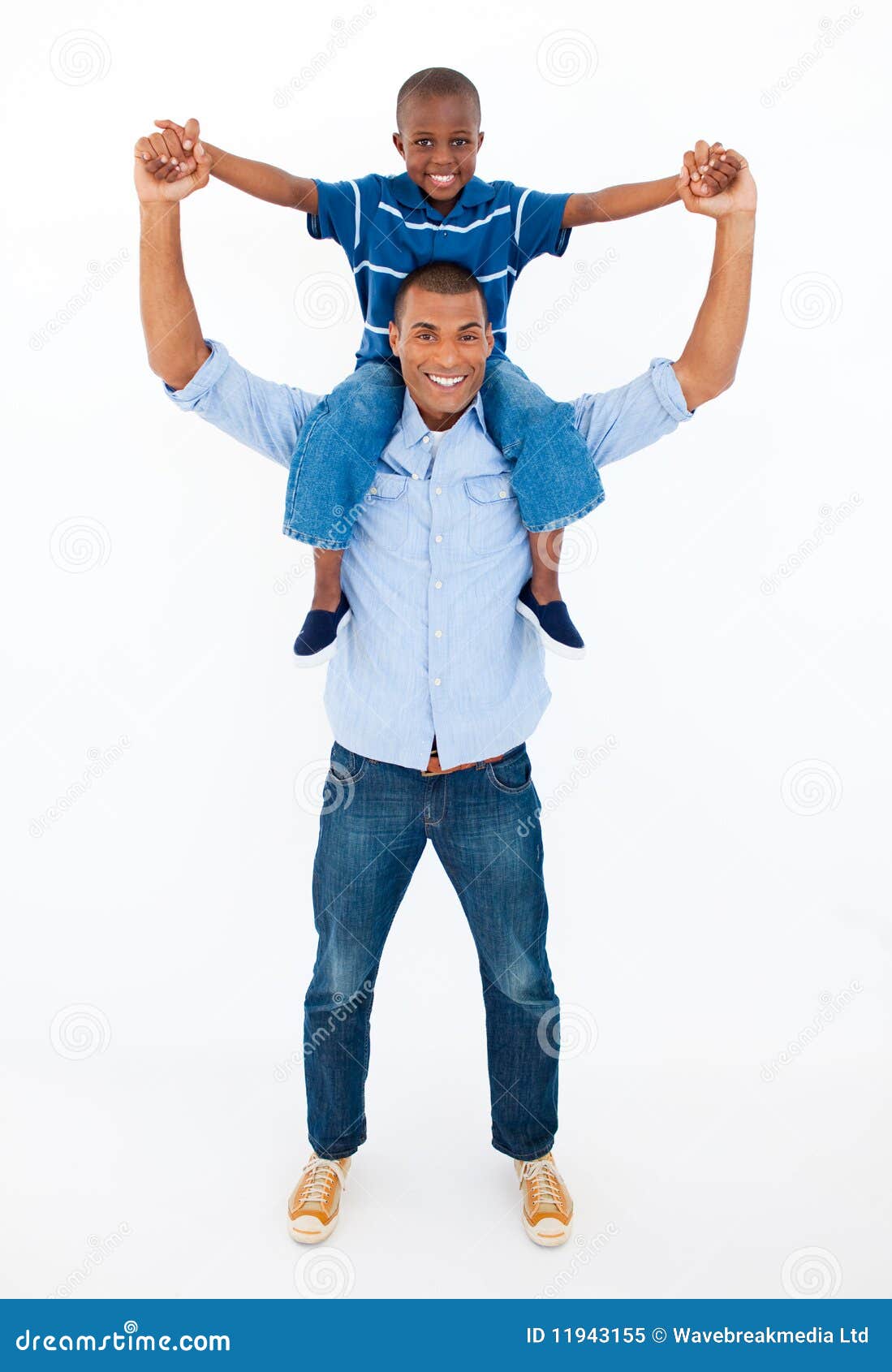 Dad Giving Son Piggyback Ride Stock Image - Image of female, portrait ...