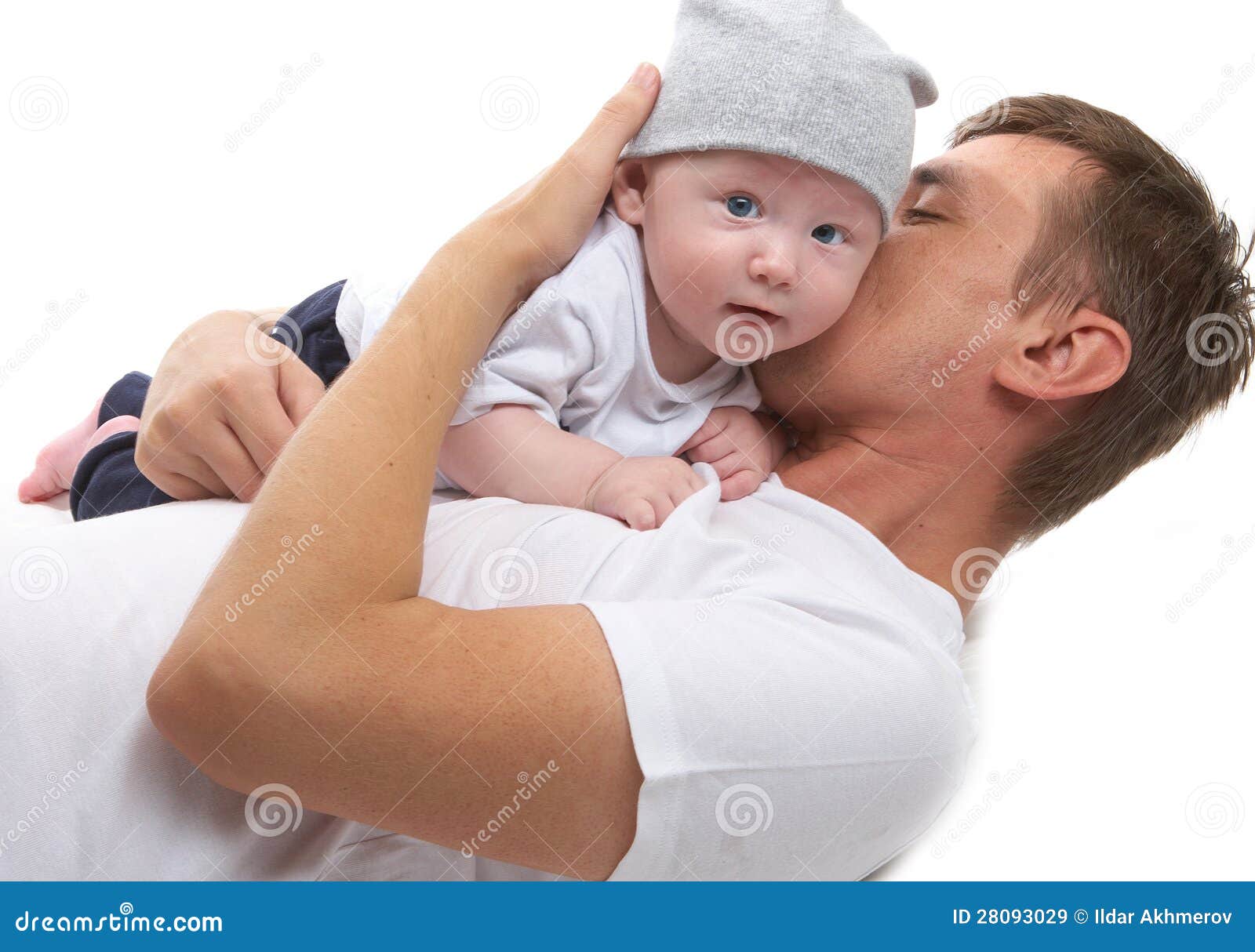 Dad hugs baby son stock image. Image of beautiful, 3035 - 28093029