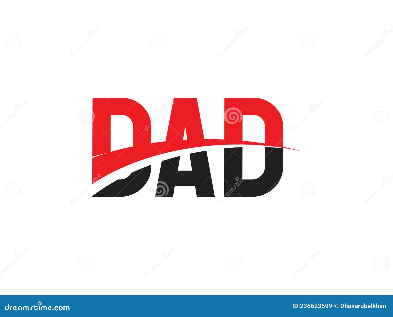 DAD Letter Initial Logo Design Vector Illustration Stock Vector ...