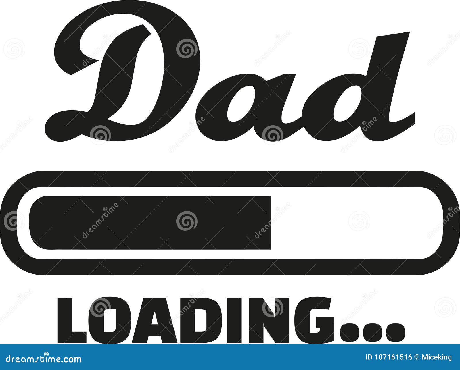 Dad Loading vector stock vector. Illustration of father - 107161516