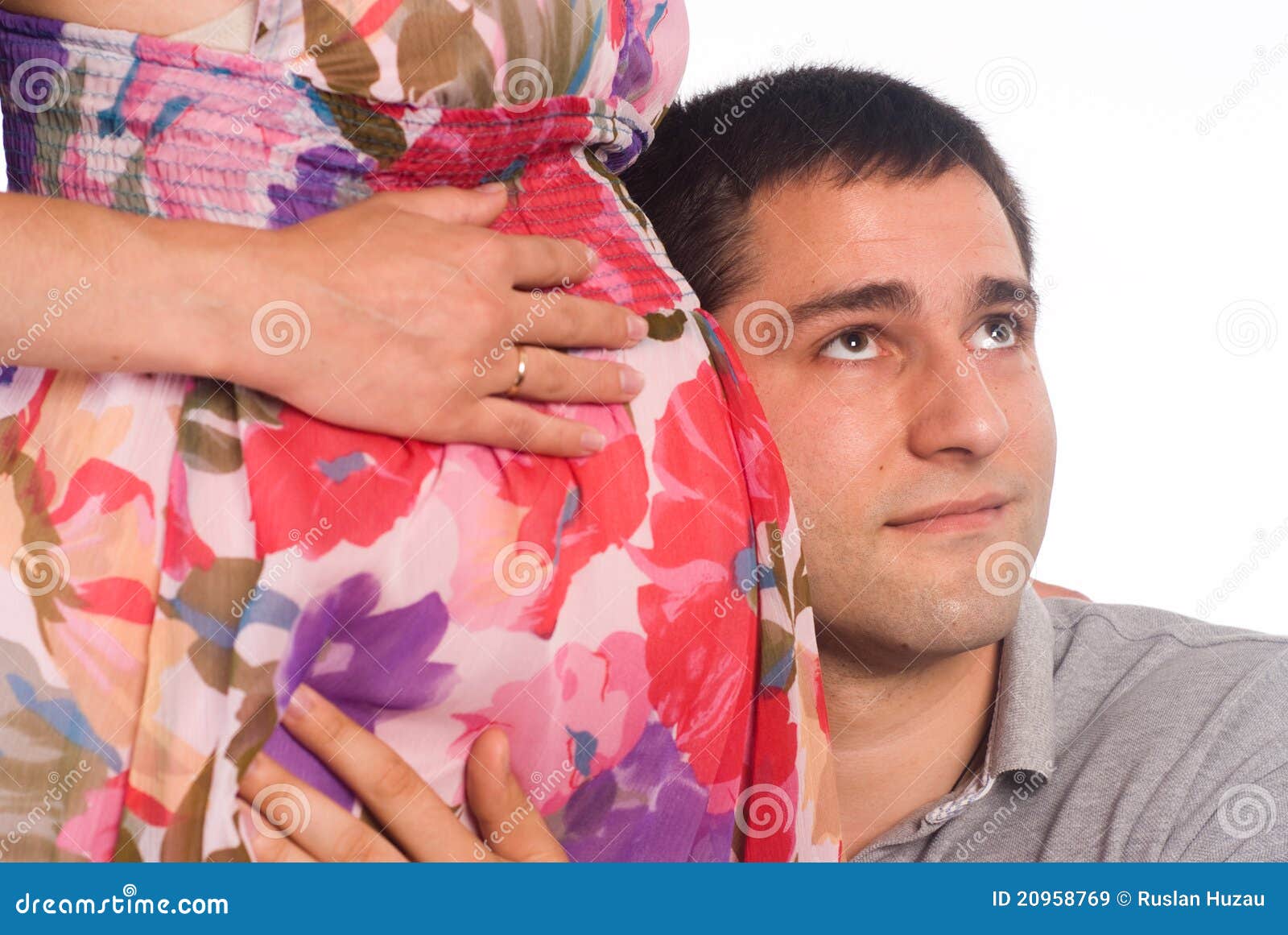 Dad with pregnant stock image. Image of mother, parents - 20958769