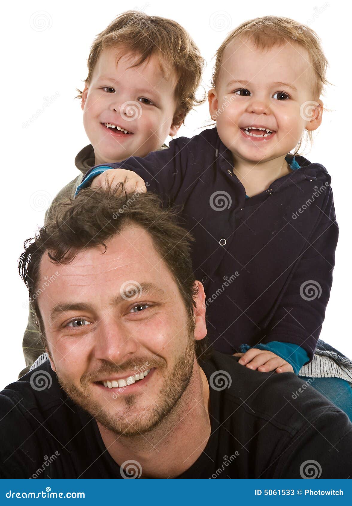 On dad s back stock image. Image of brother, infant, family - 5061533