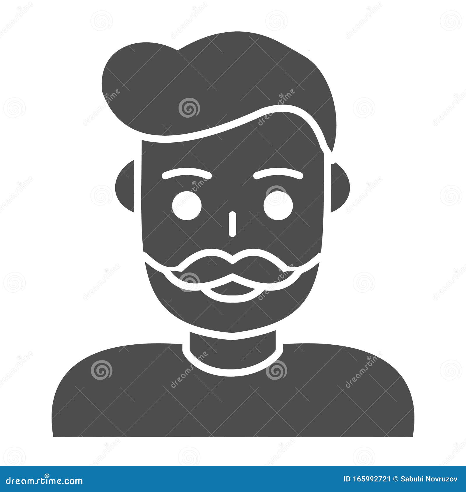 Dad Solid Icon. Father Vector Illustration Isolated on White. Man Glyph ...