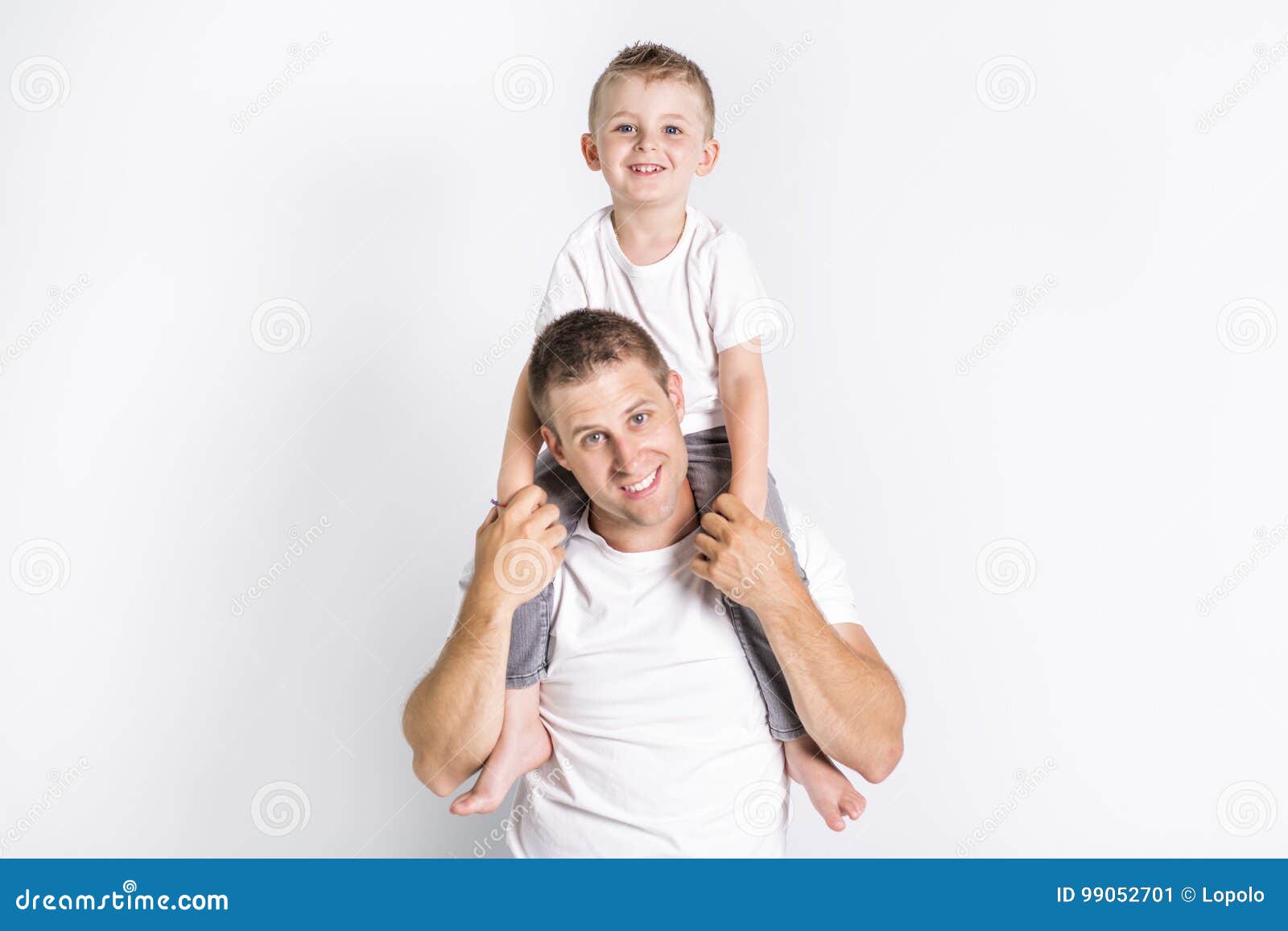 Dad with son stock image. Image of happy, persons, looking - 99052701