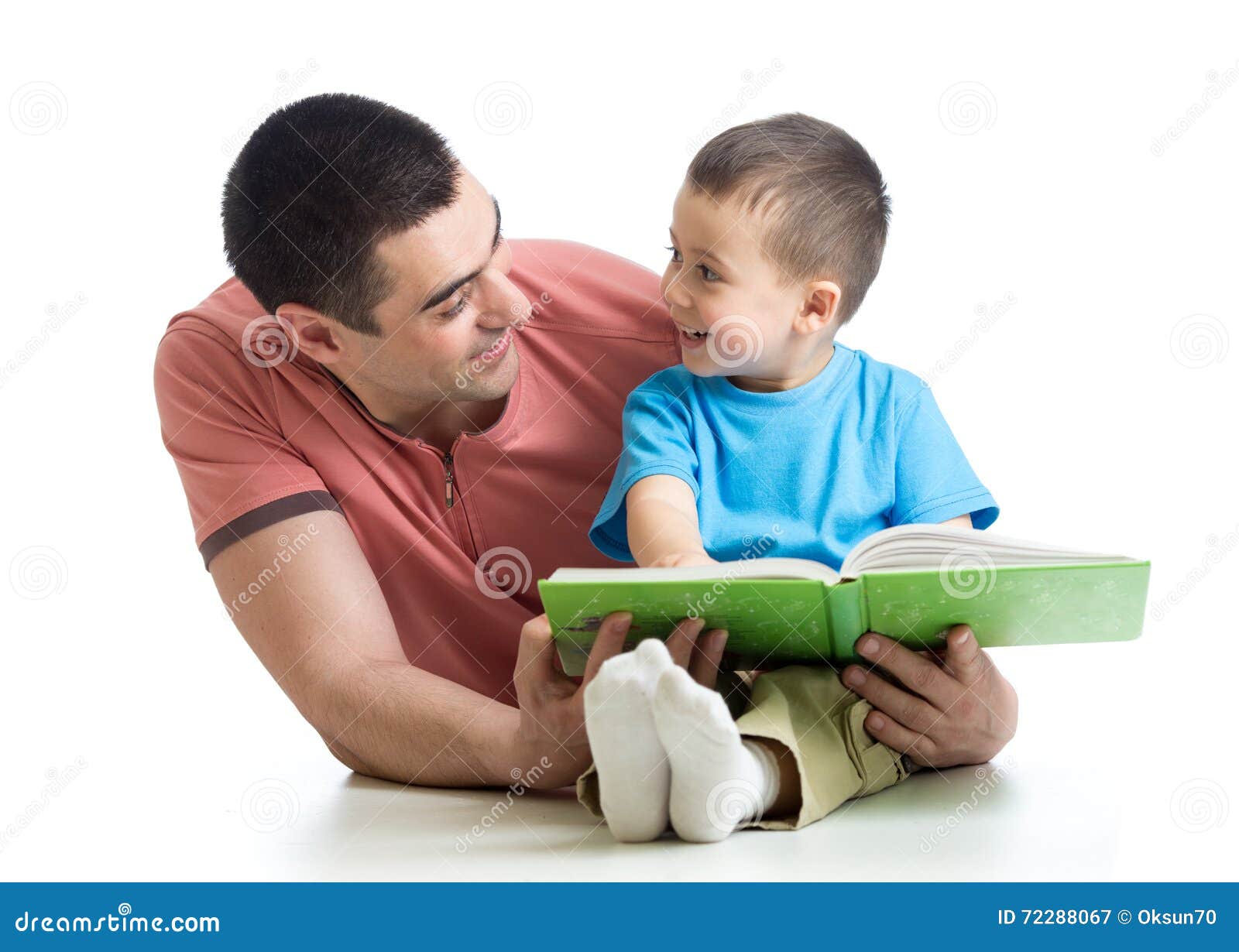 Dad and Son Kid Reading Together Stock Image - Image of comfort ...