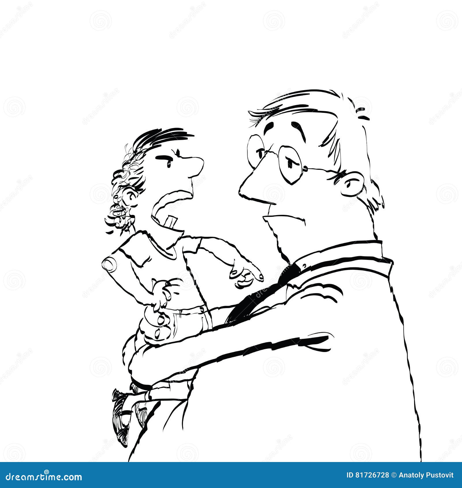 The Spoiled Child Cartoon Vector | CartoonDealer.com #35684301