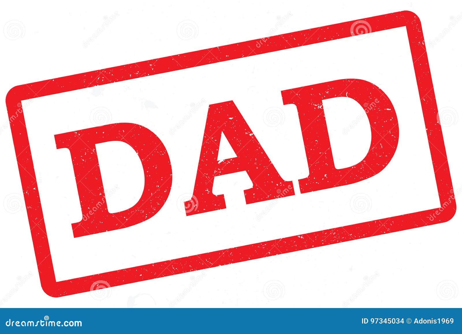 Dad Stamp stock vector. Illustration of father, rubber - 97345034