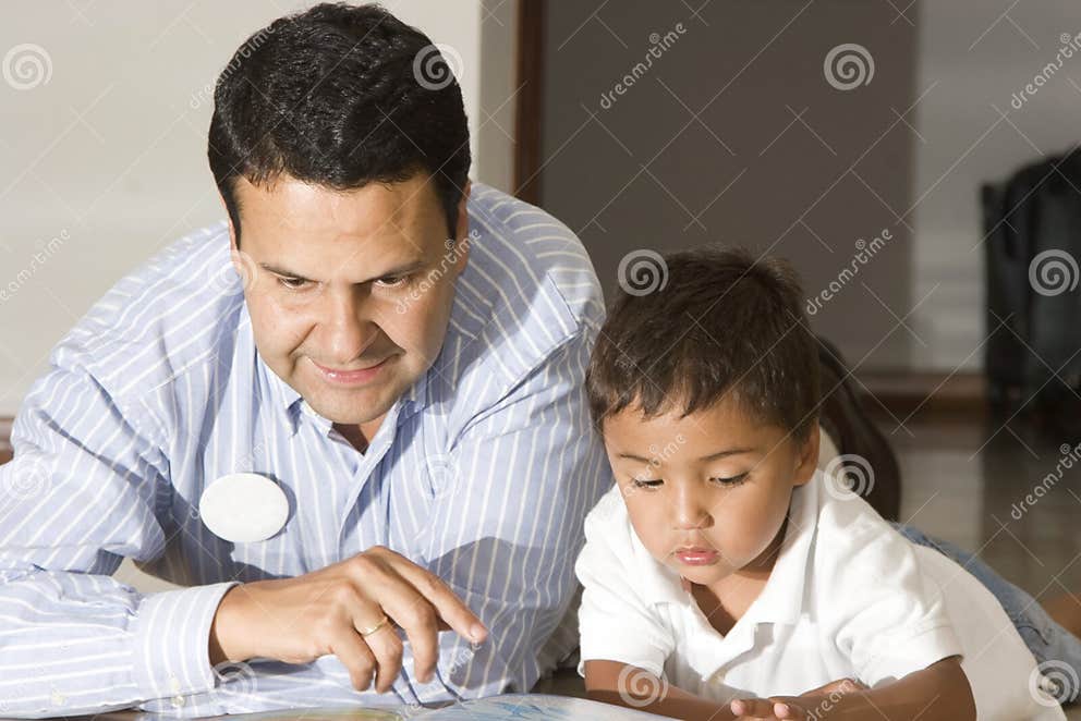 Dad teaching son stock image. Image of boys, bonding - 13647515