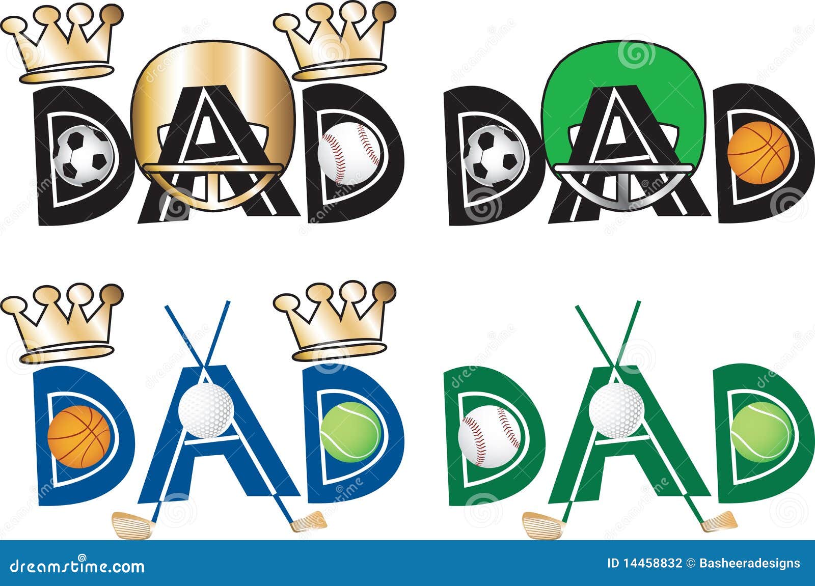 Dad Text 1 stock vector. Illustration of special, football - 14458832